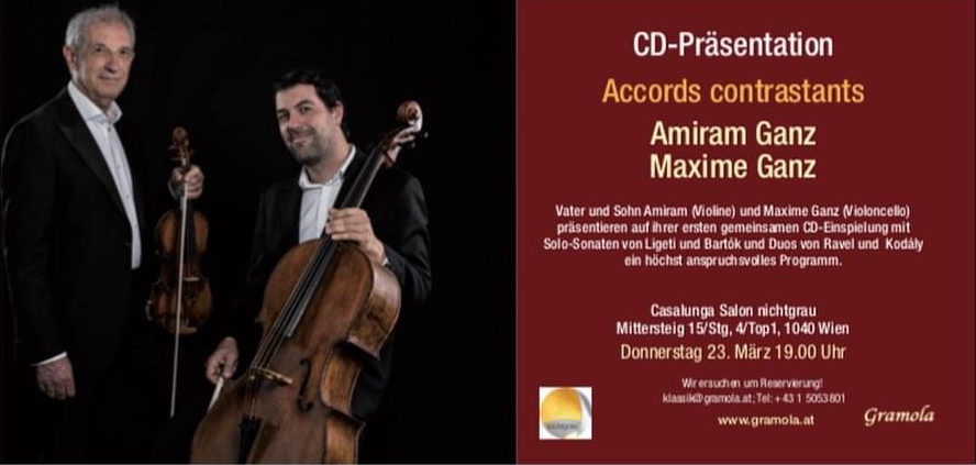 Maxime und Amiram Ganz veröffentlichen Album - Notes